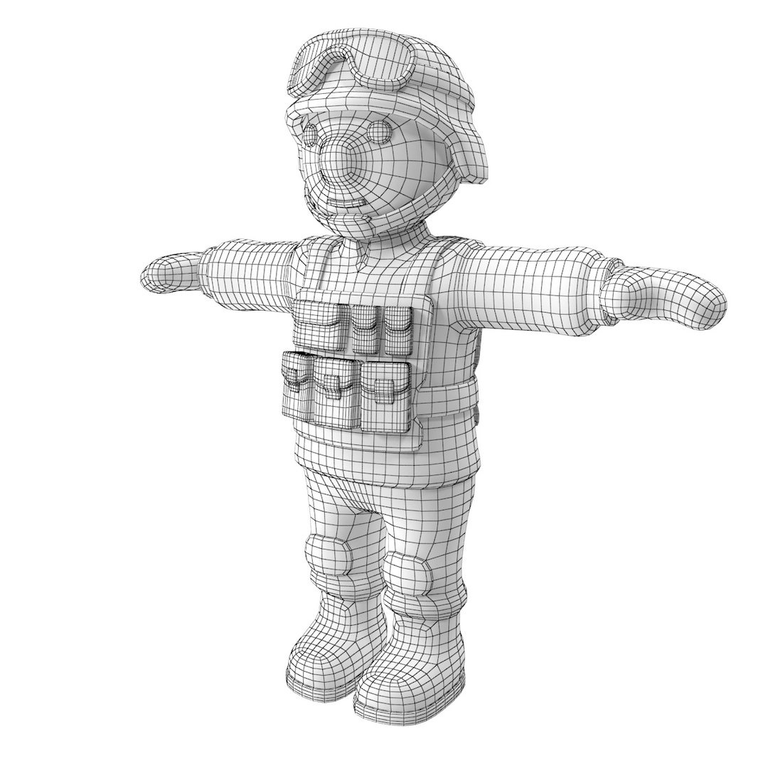 3D Model Soldier Puppet Weapons - TurboSquid 1496242