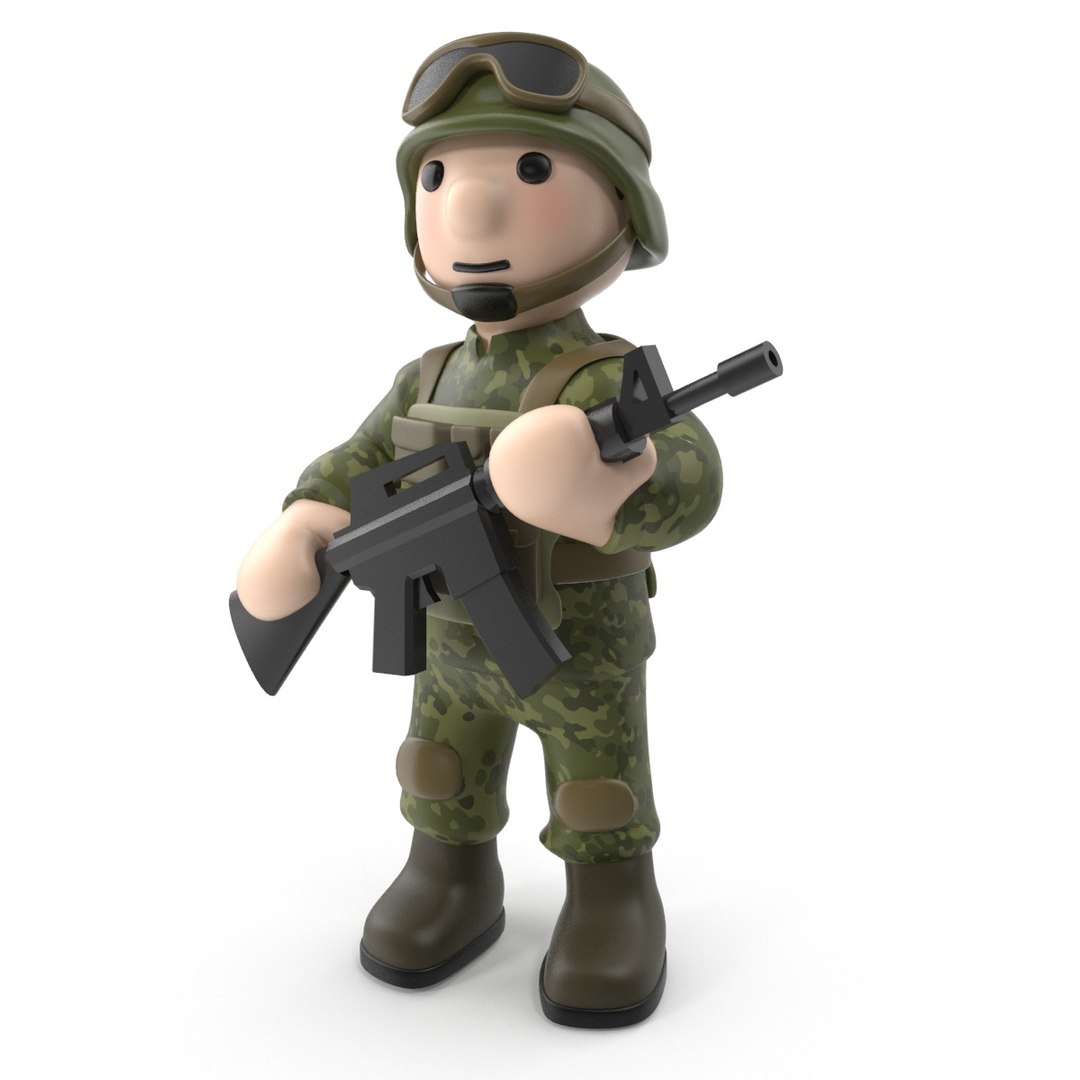 3D Model Soldier Puppet Weapons - TurboSquid 1496242