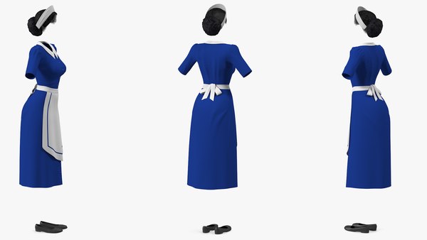 Maid dress model - TurboSquid 1656986