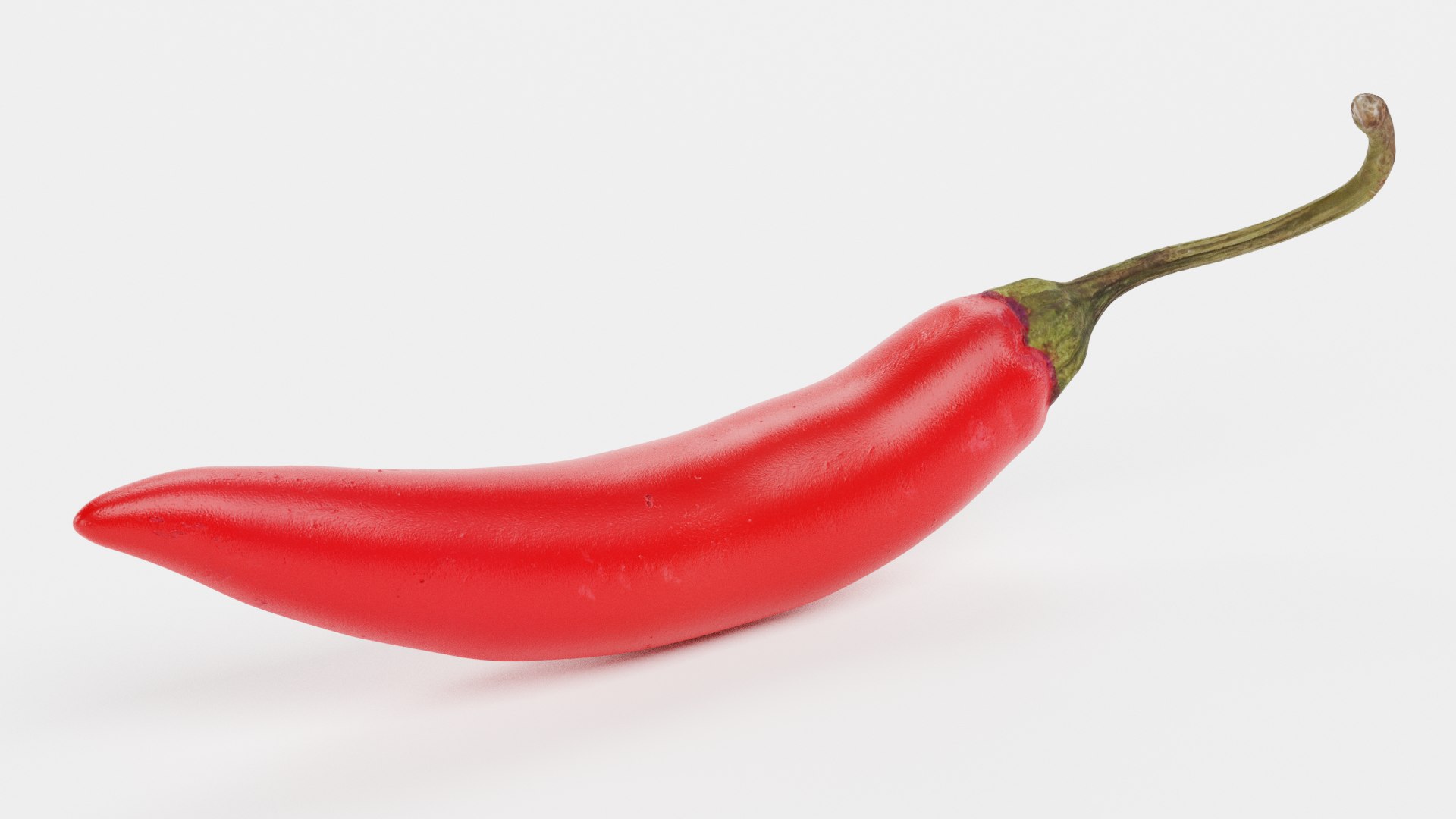 3D Model Red Chilli Pepper - TurboSquid 1793956