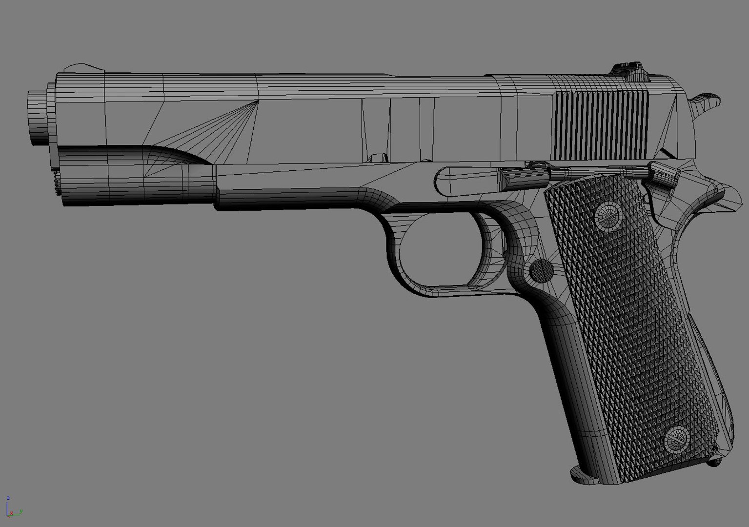 3d Colt 1911 Details Model