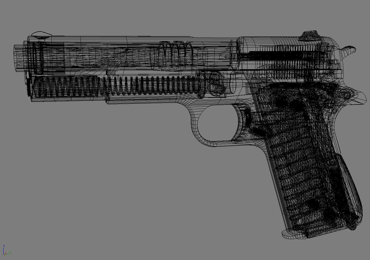 3d Colt 1911 Details Model