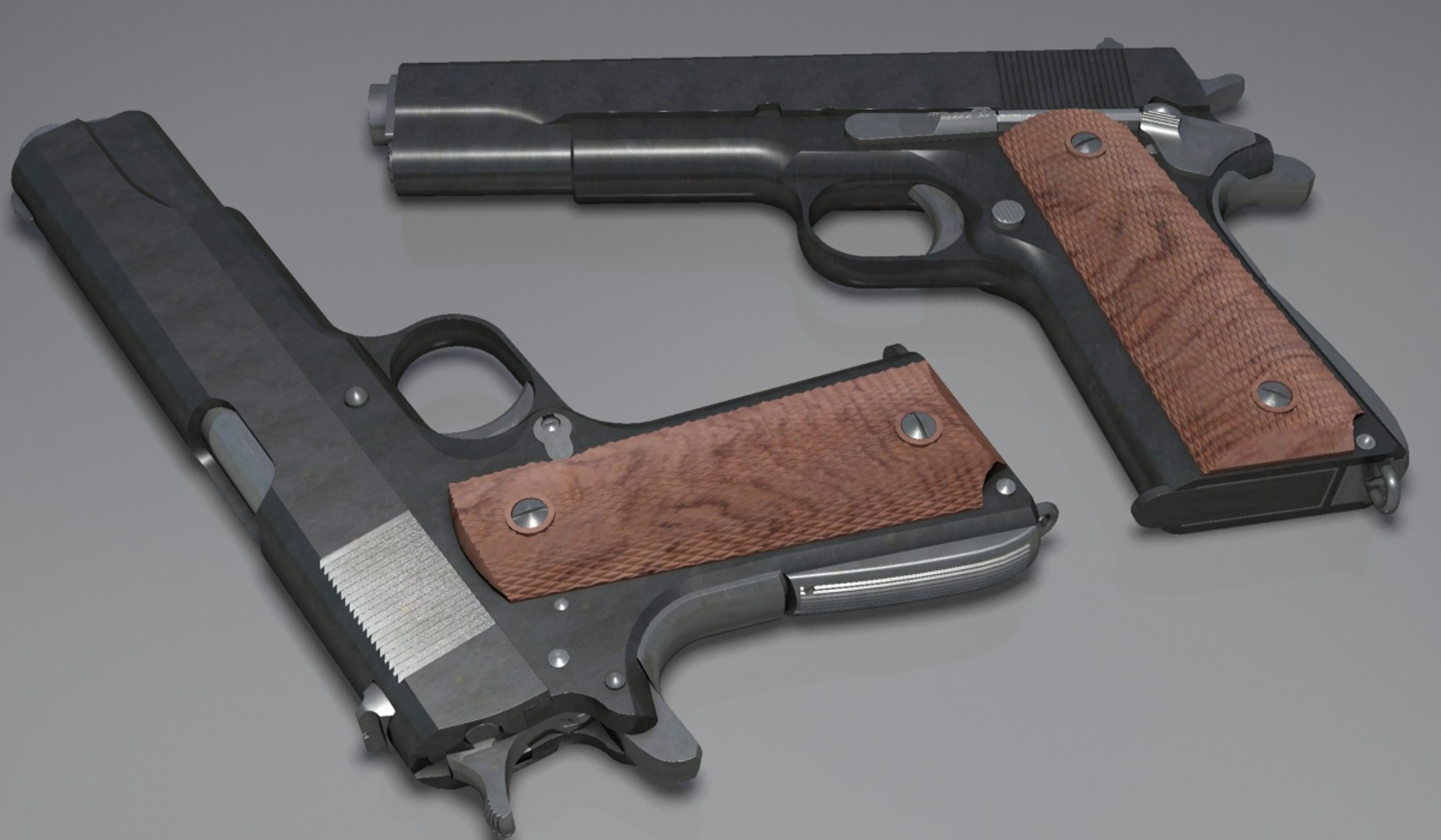 3d Colt 1911 Details Model