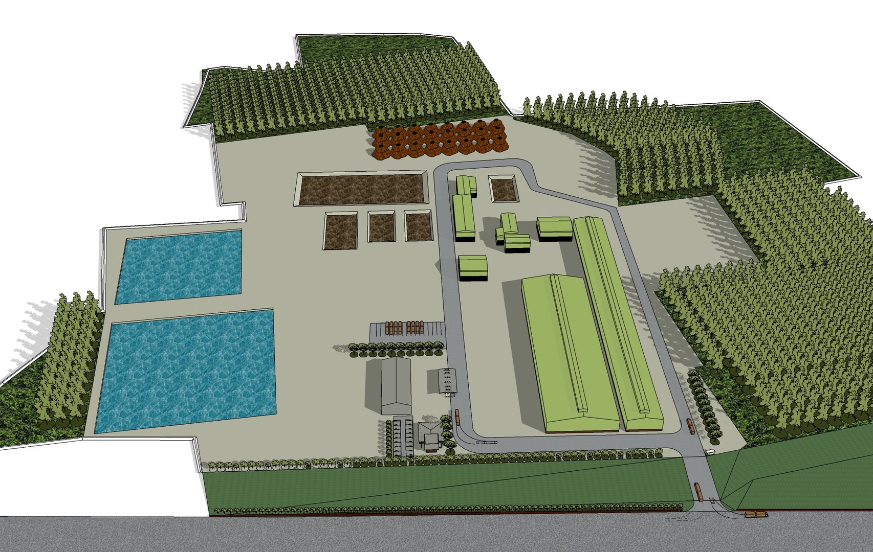 3D Wood Chip Factory Model - TurboSquid 1982006
