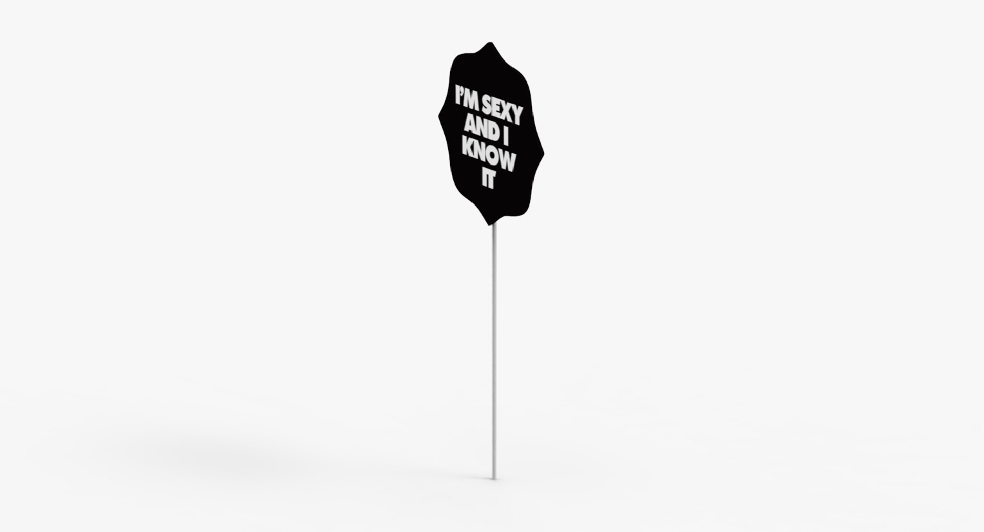 Panel Sign Stick Props 3D Model - TurboSquid 1407430