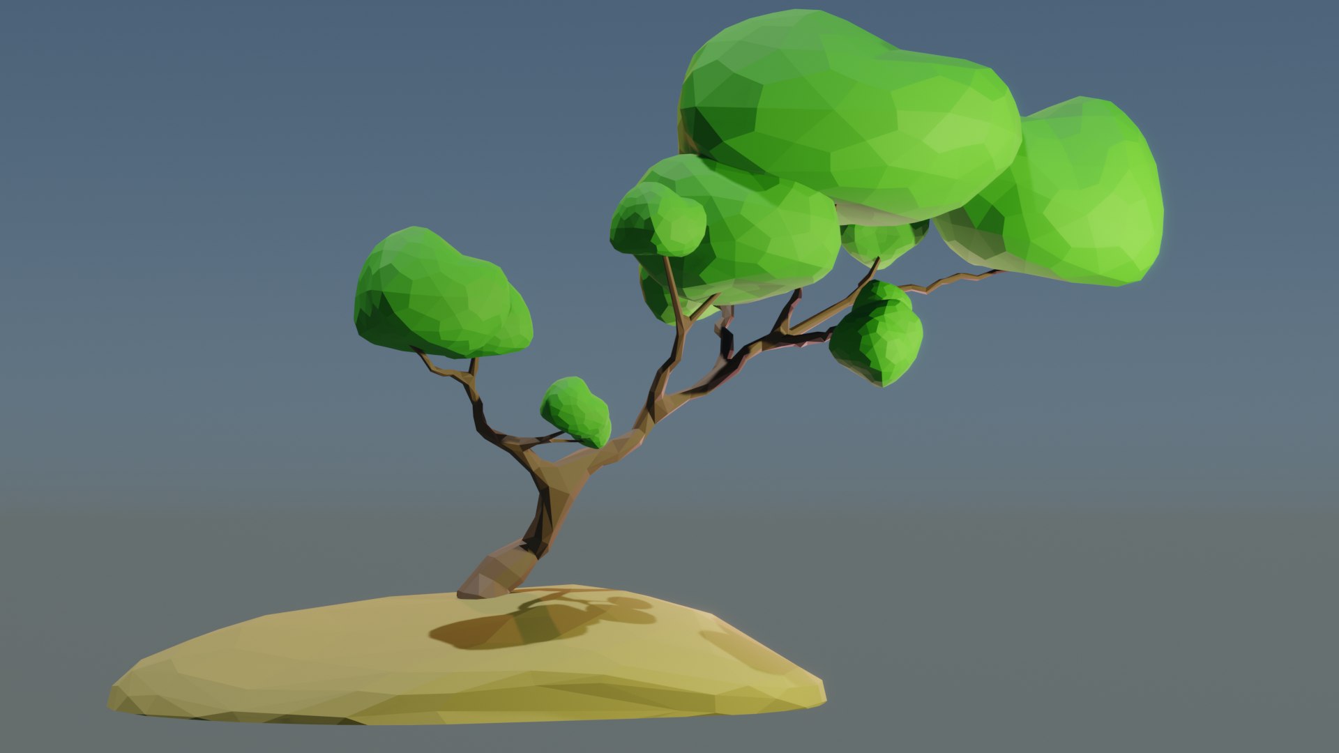 3D Lowpoly Style Cartoon Tree Model - TurboSquid 1902095