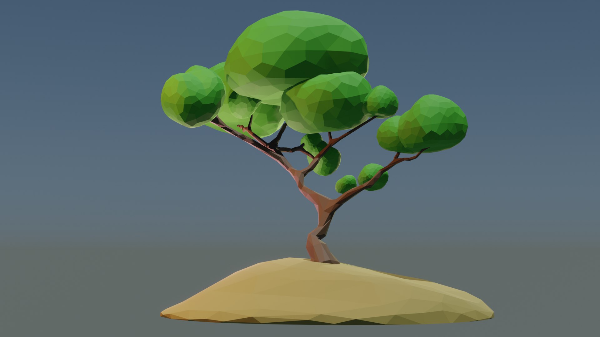 3D Lowpoly Style Cartoon Tree Model - TurboSquid 1902095
