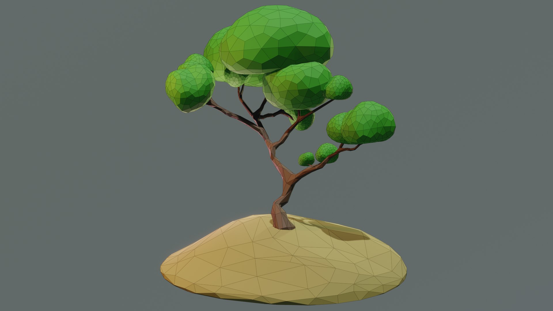 3D Lowpoly Style Cartoon Tree Model - TurboSquid 1902095