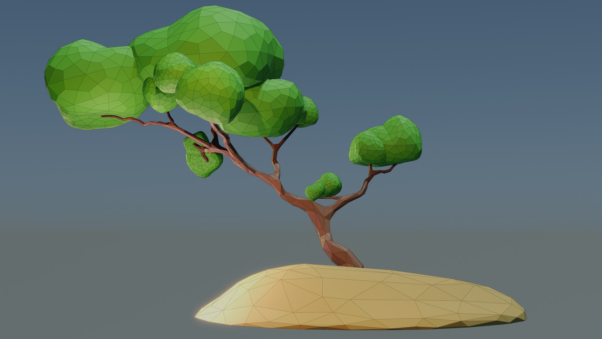 3D Lowpoly Style Cartoon Tree Model - TurboSquid 1902095