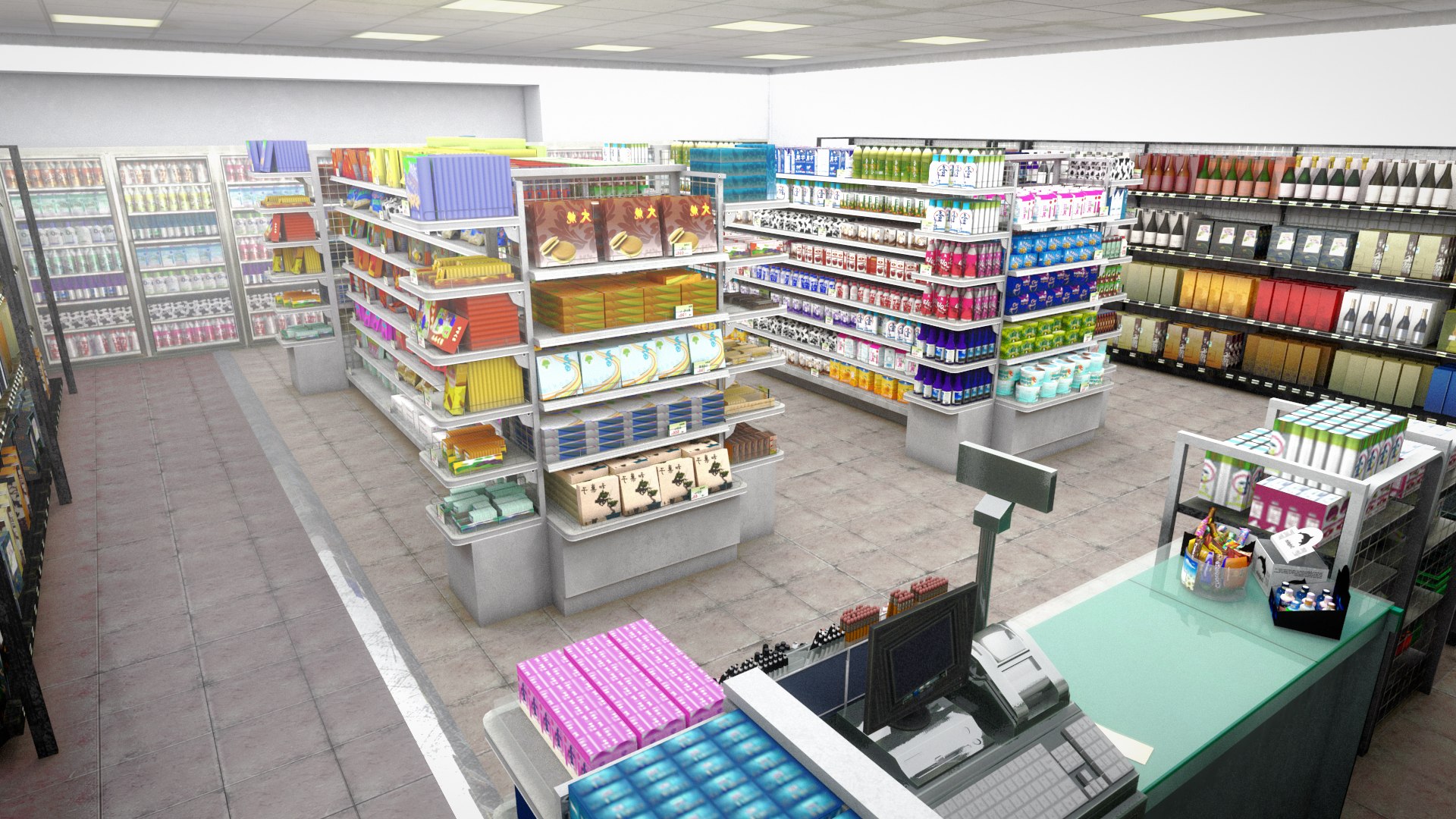 Grocery Store 3D - TurboSquid 2293787