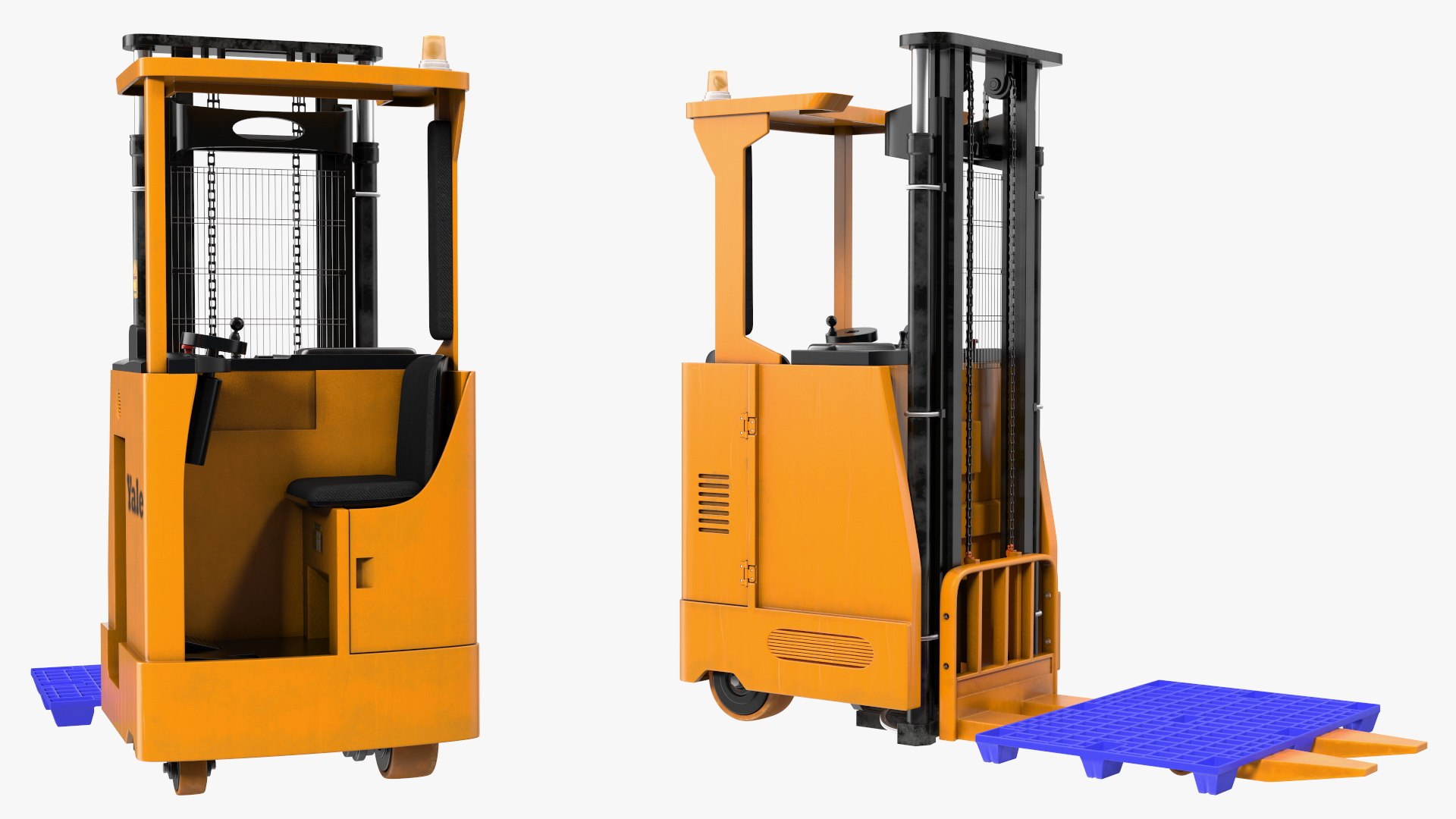 Yale Electric Forklift With Pallet 3D - TurboSquid 2184587