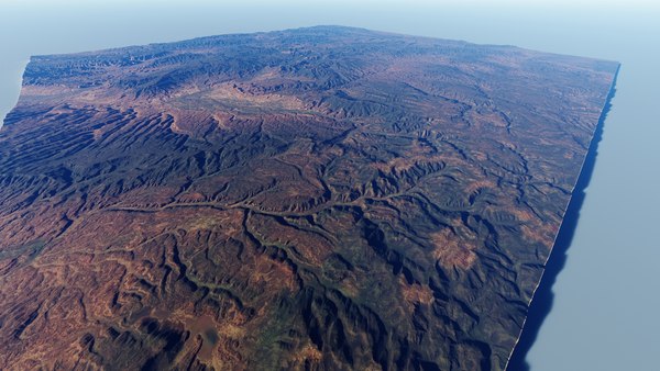 modelo 3d Estepa del terreno del mundo real 2 - TurboSquid 2201025