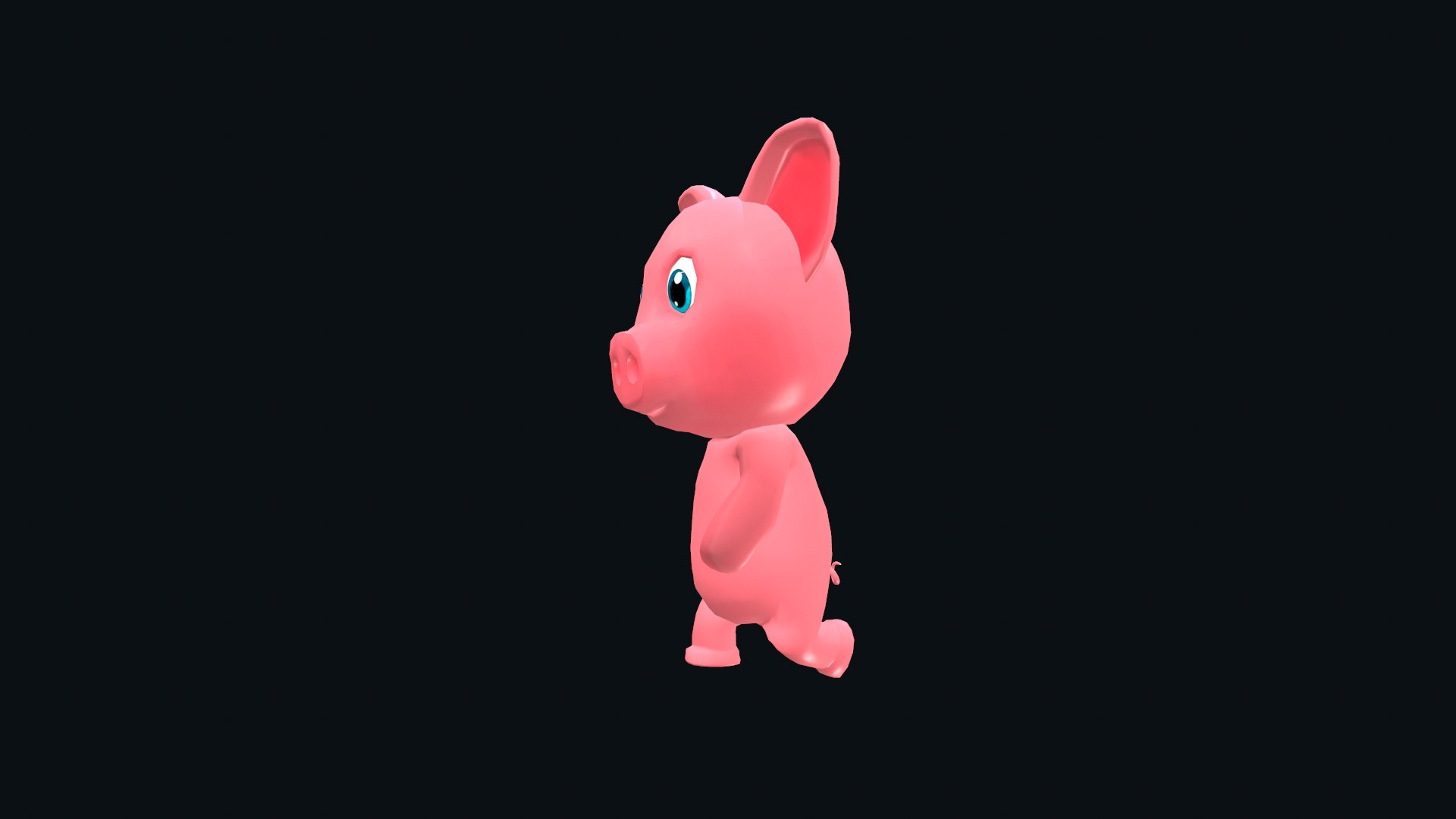 3D Cartoon Pig Animated - TurboSquid 2013899