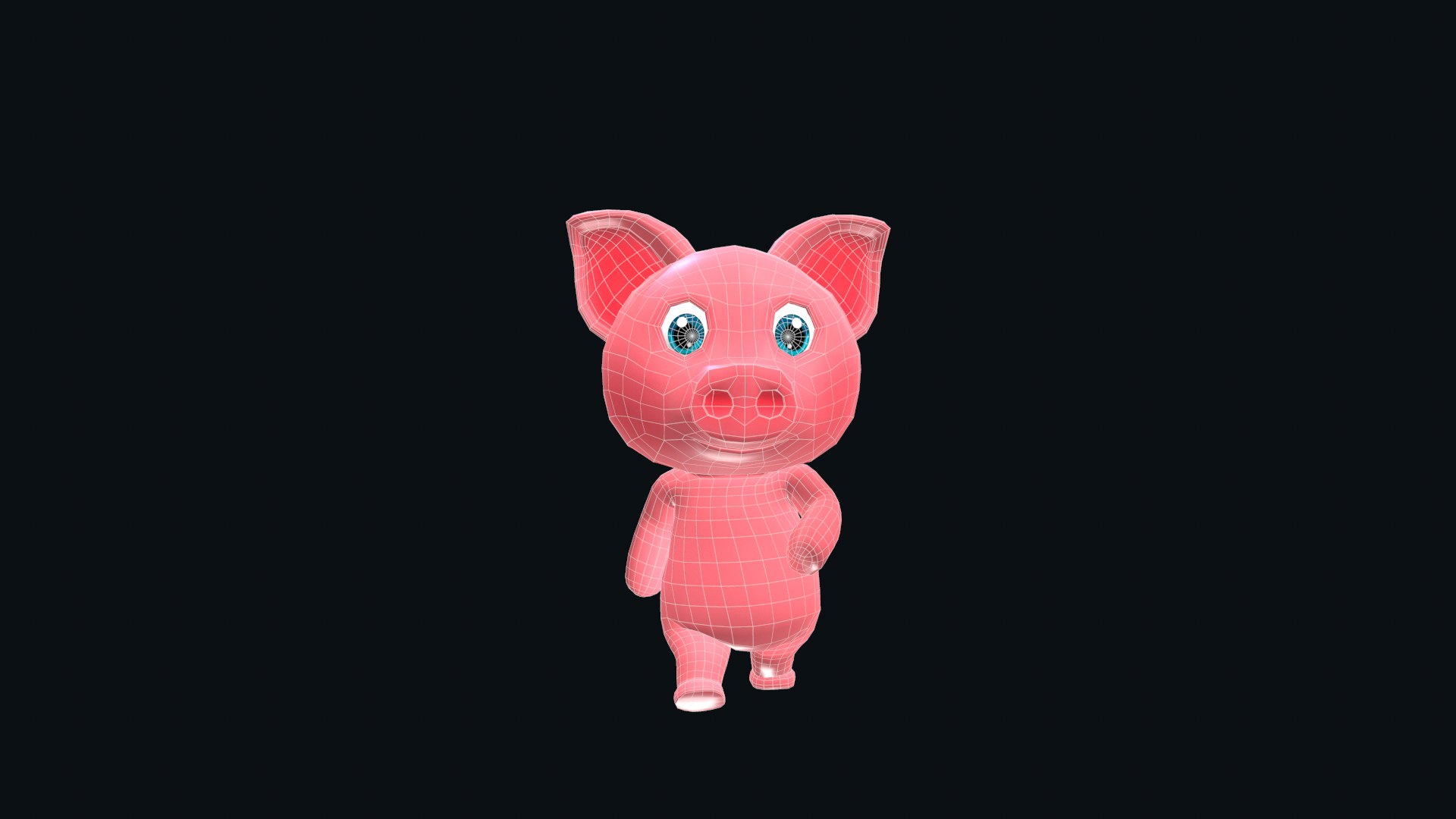 3D Cartoon Pig Animated - TurboSquid 2013899
