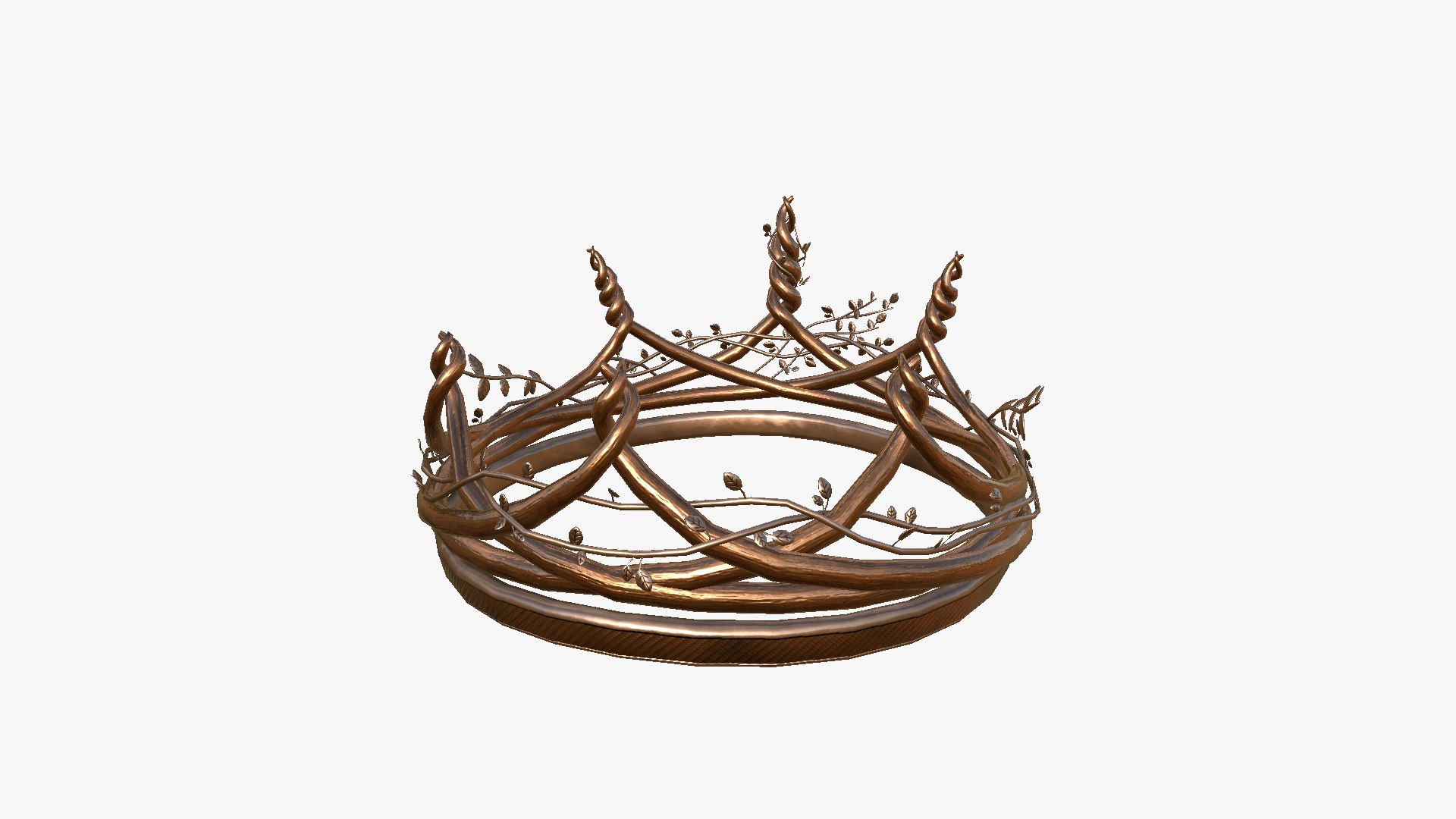 Nature Crown A04 Copper - Fantasy Character Design 3D - TurboSquid 2041293