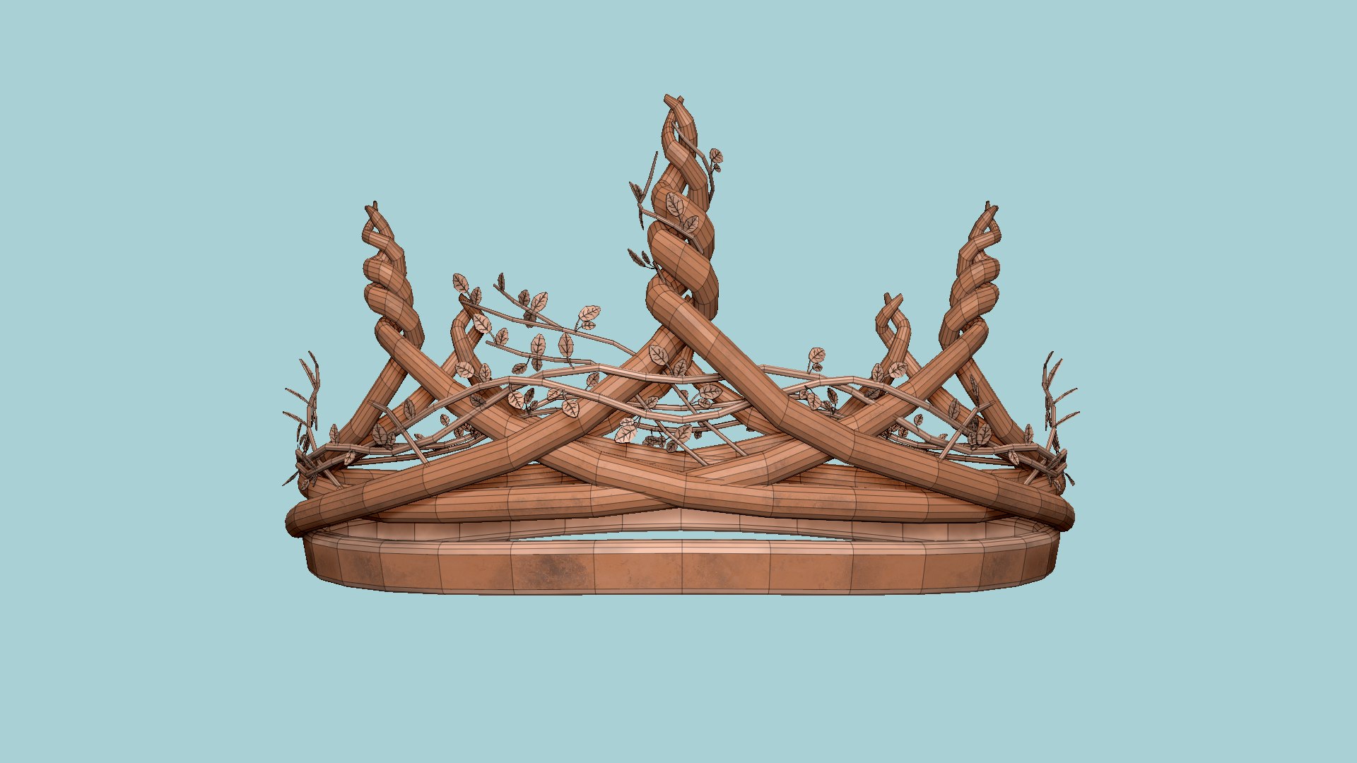 Nature Crown A04 Copper - Fantasy Character Design 3D - TurboSquid 2041293