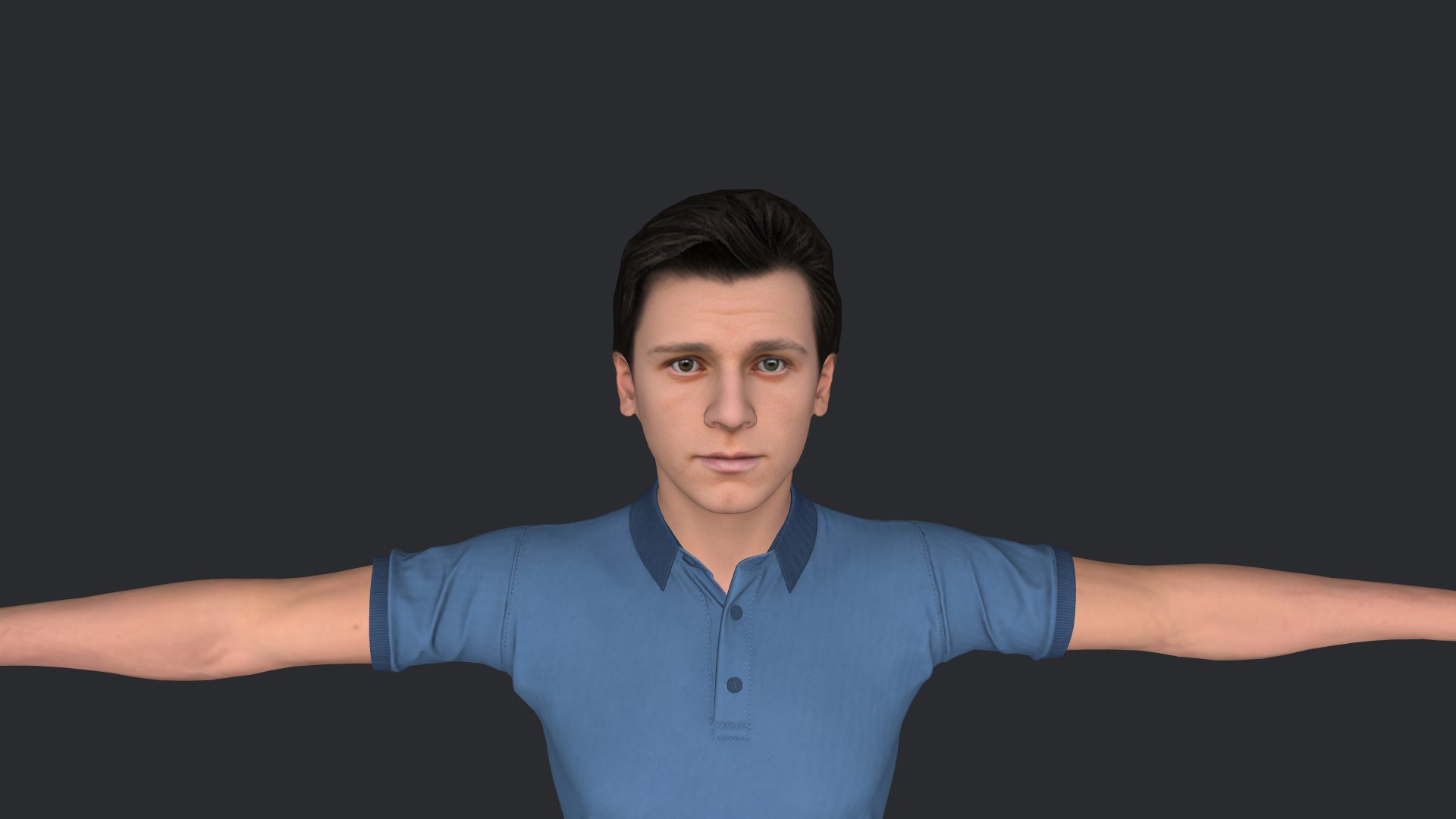3D Tom Holland Hyper Realistic Full Body Fully Rigged 3D Character ...