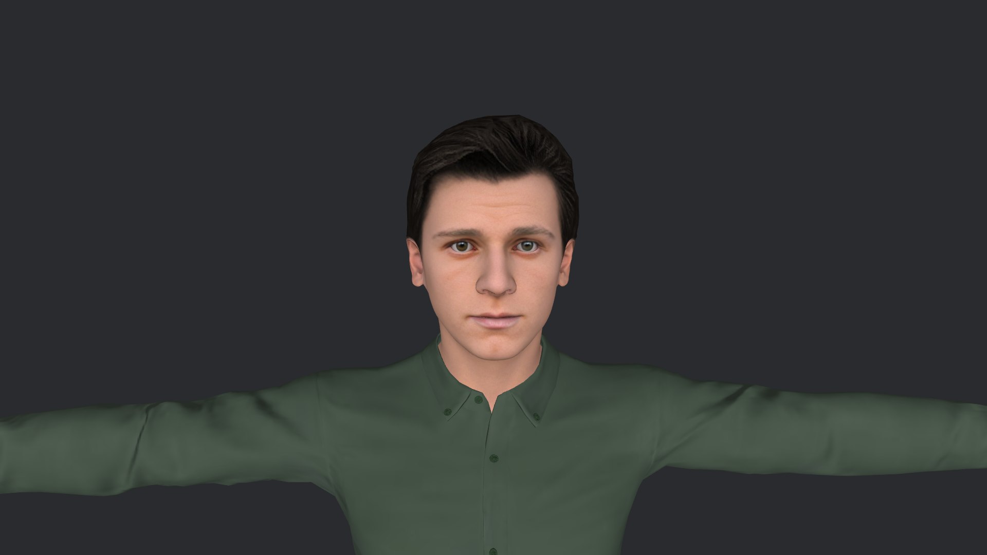3D Tom Holland Hyper Realistic Full Body Fully Rigged 3D Character ...