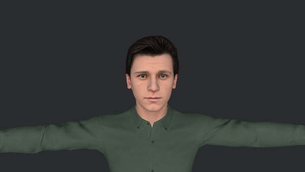 modelo 3d Tom Holland Personaje 3D hiperrealista de cuerpo completo y ...