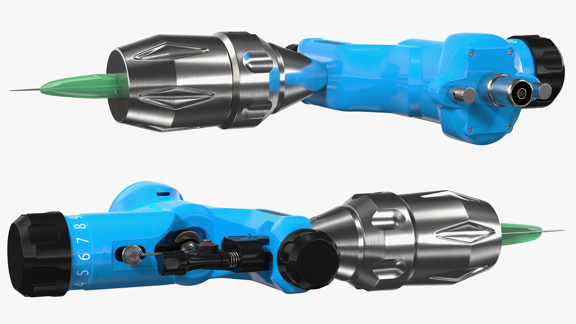 Professional rotary tattoo machine 3D model - TurboSquid 1667295