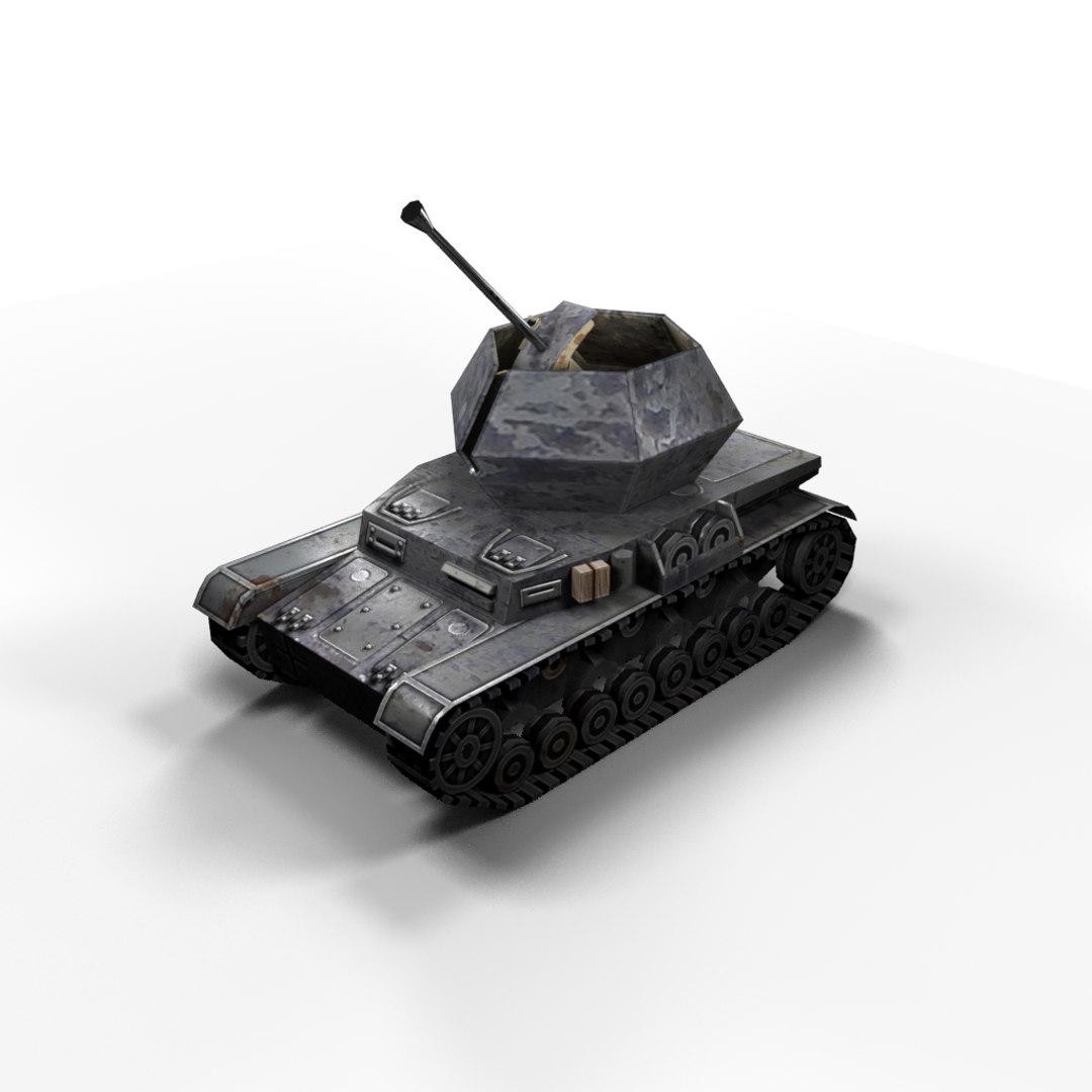 Flakpanzer Ostwind Panzer Tank 3d Max