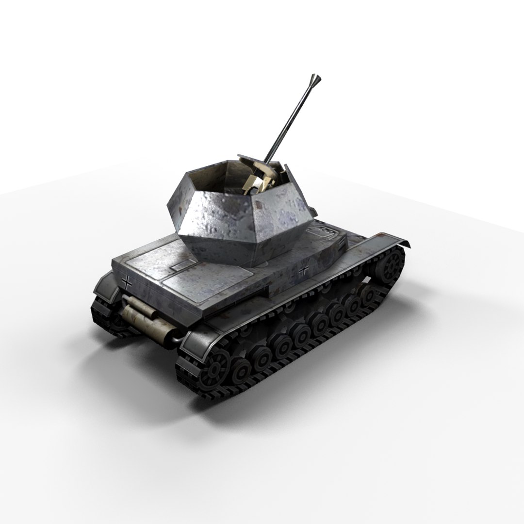 Flakpanzer Ostwind Panzer Tank 3d Max