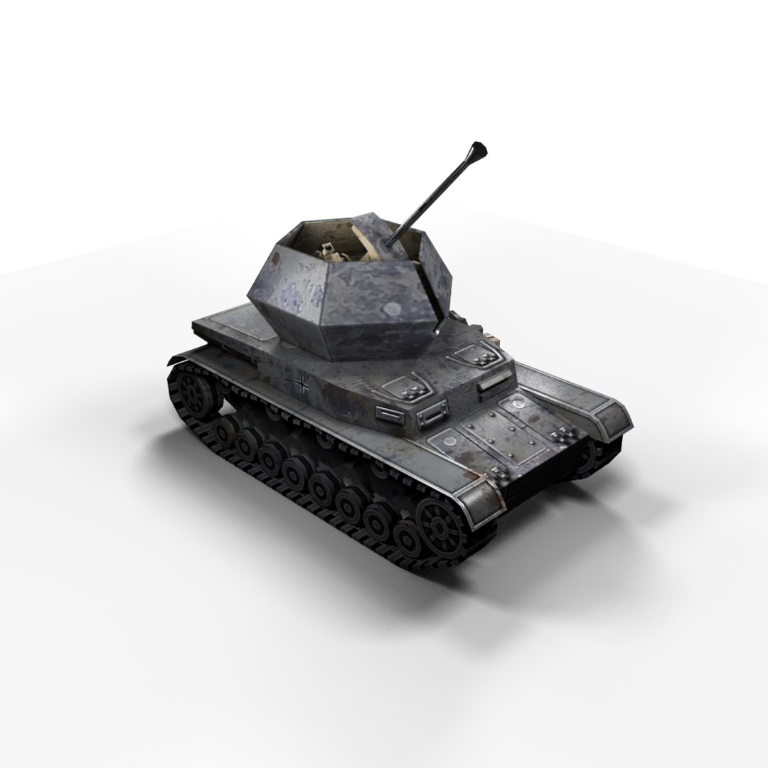 Flakpanzer Ostwind Panzer Tank 3d Max