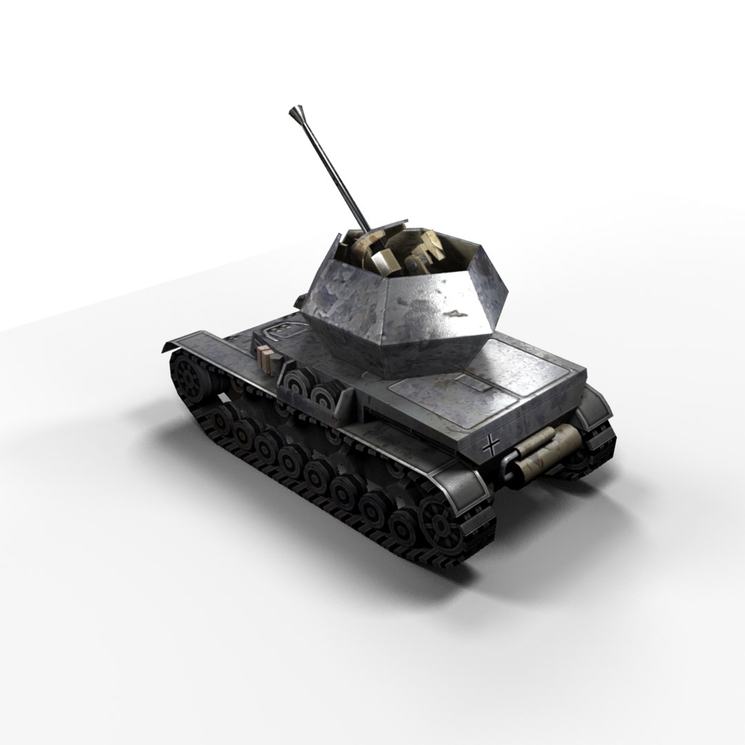 Flakpanzer Ostwind Panzer Tank 3d Max
