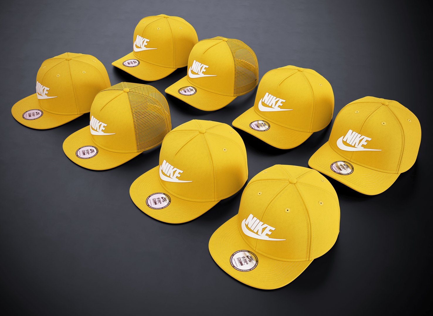Baseball Hat Yellow 3D Model - TurboSquid 2038031