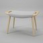 3d Wegner Stool Chair Pp Model