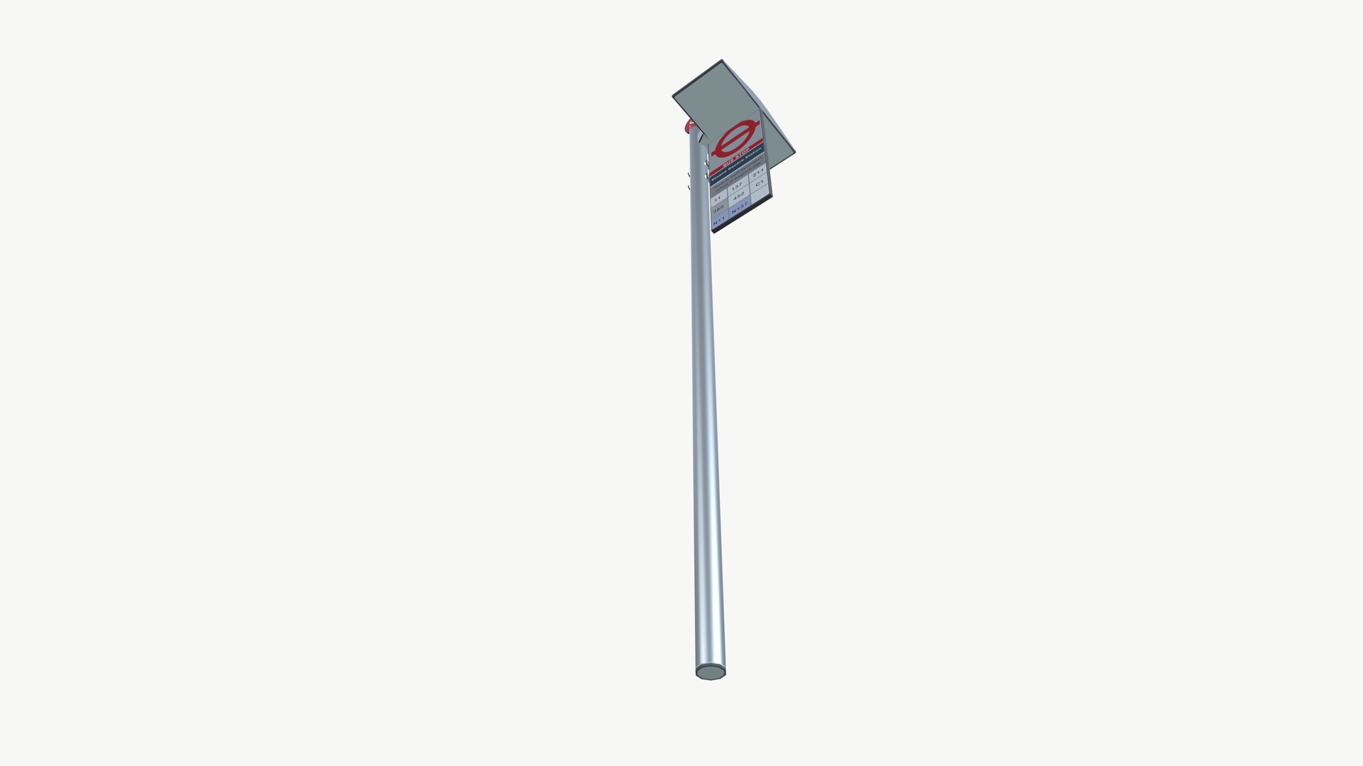Bus Stop Board Model - TurboSquid 2261005