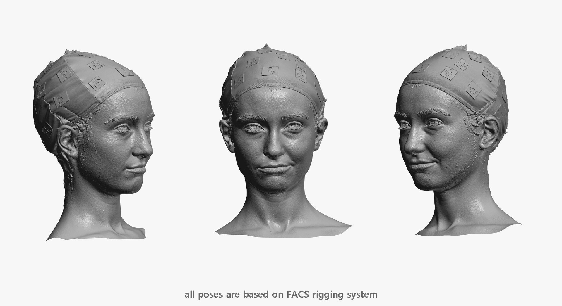 3D Joy Real Head Main Expression Set 10 RAW Scans Collection ...