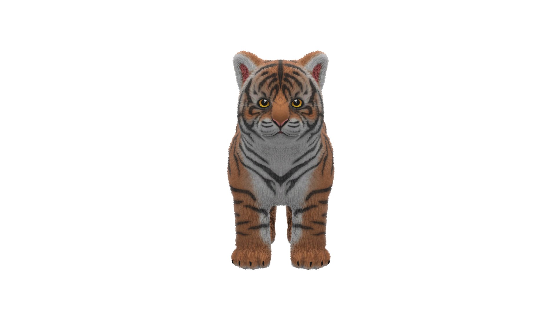3D Tigger Little - TurboSquid 2351652