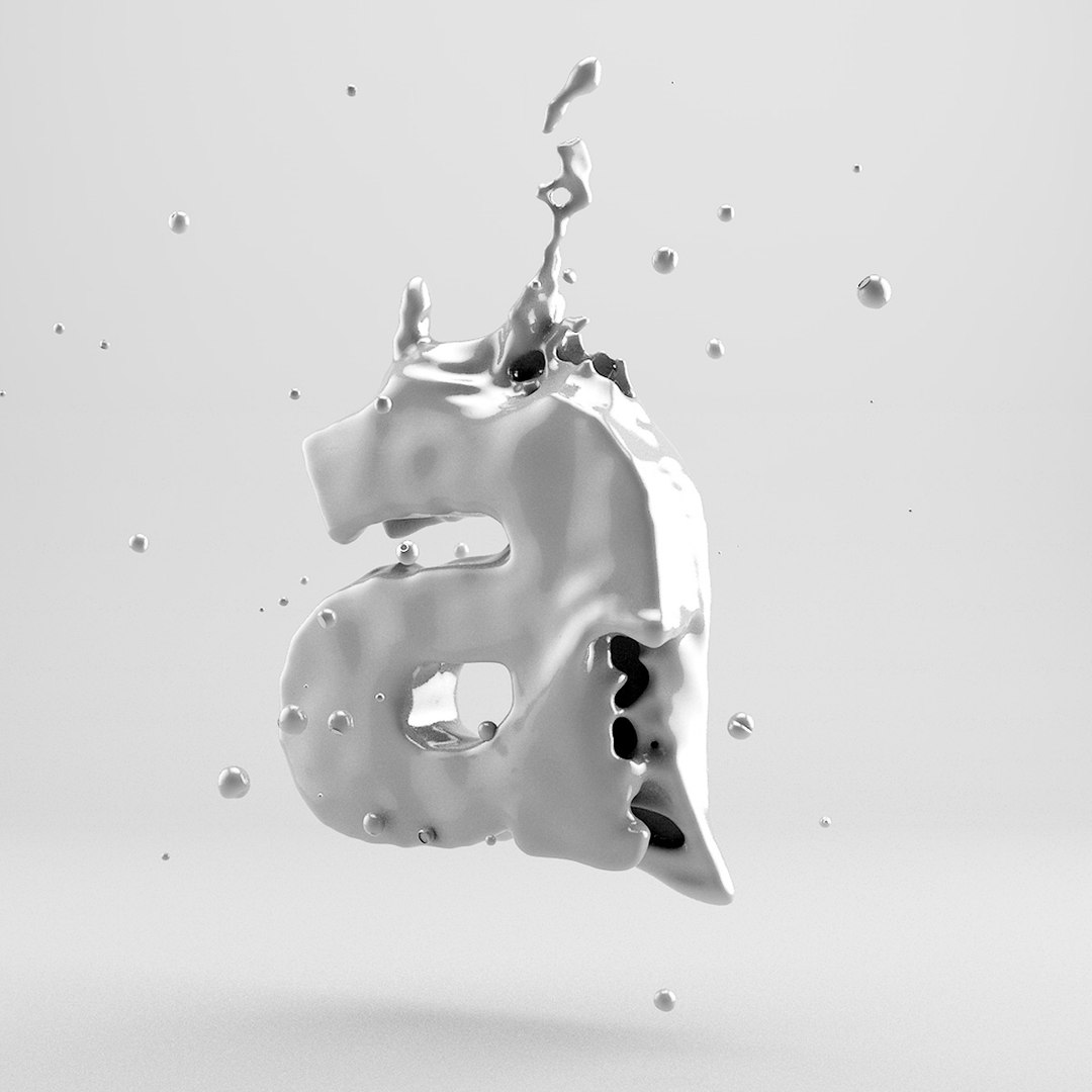 Liquid Letter 3D Model - TurboSquid 1481089