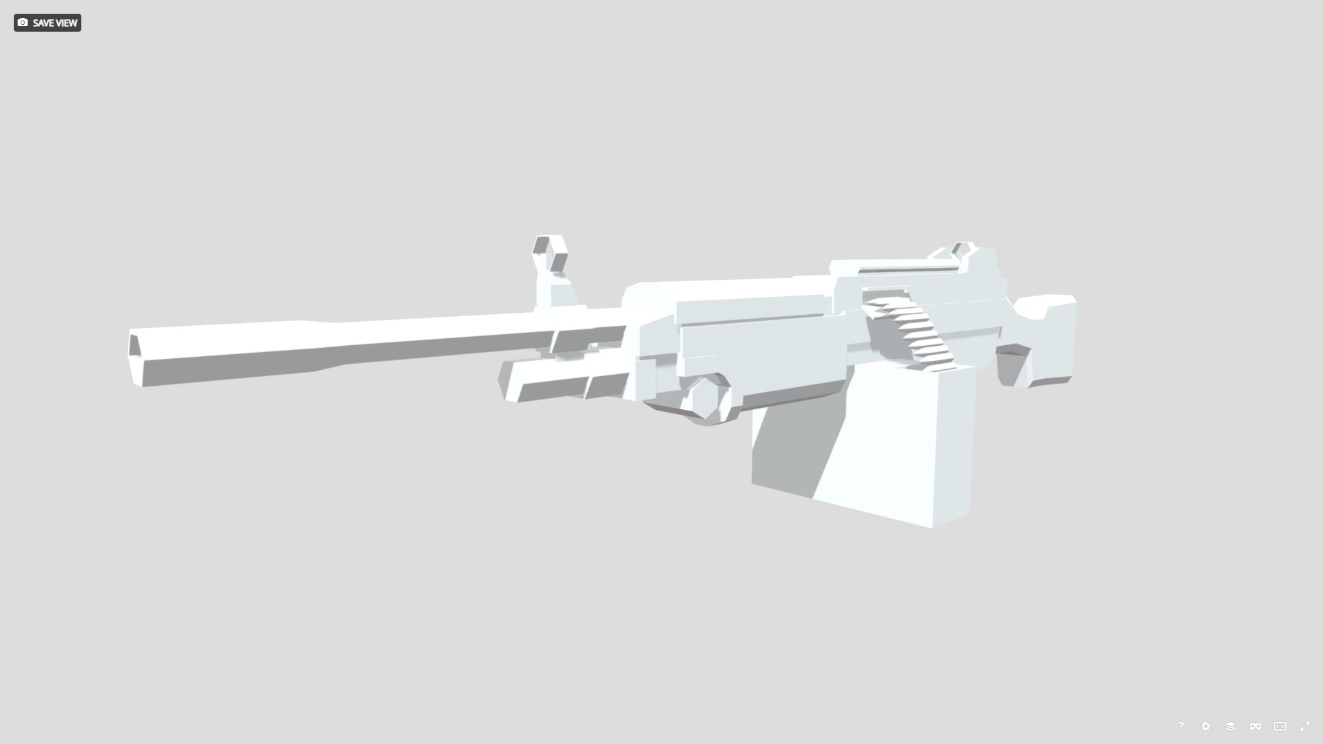 3D Low Poly M249 - TurboSquid 2193014