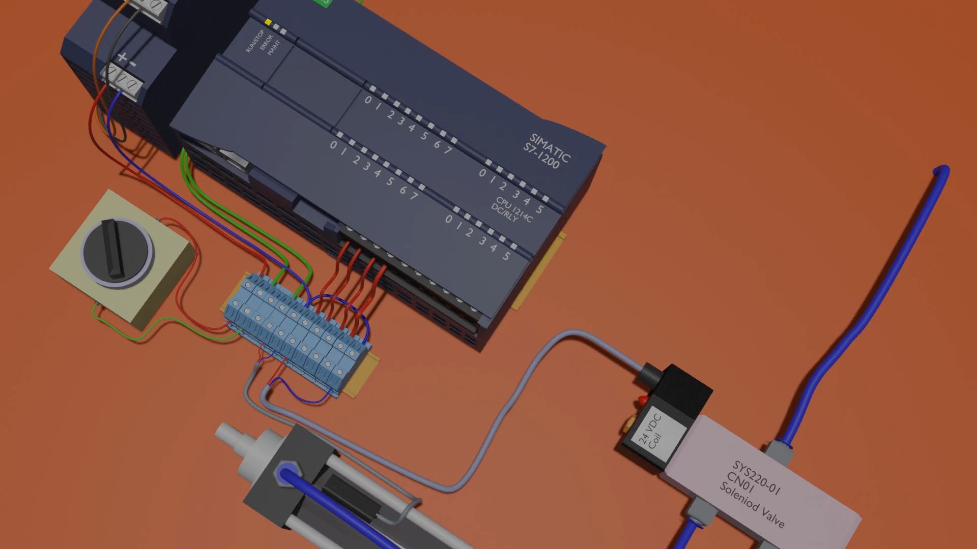 PLC And Pneumatic Cylinder Animation Blender Animation 3D - TurboSquid ...