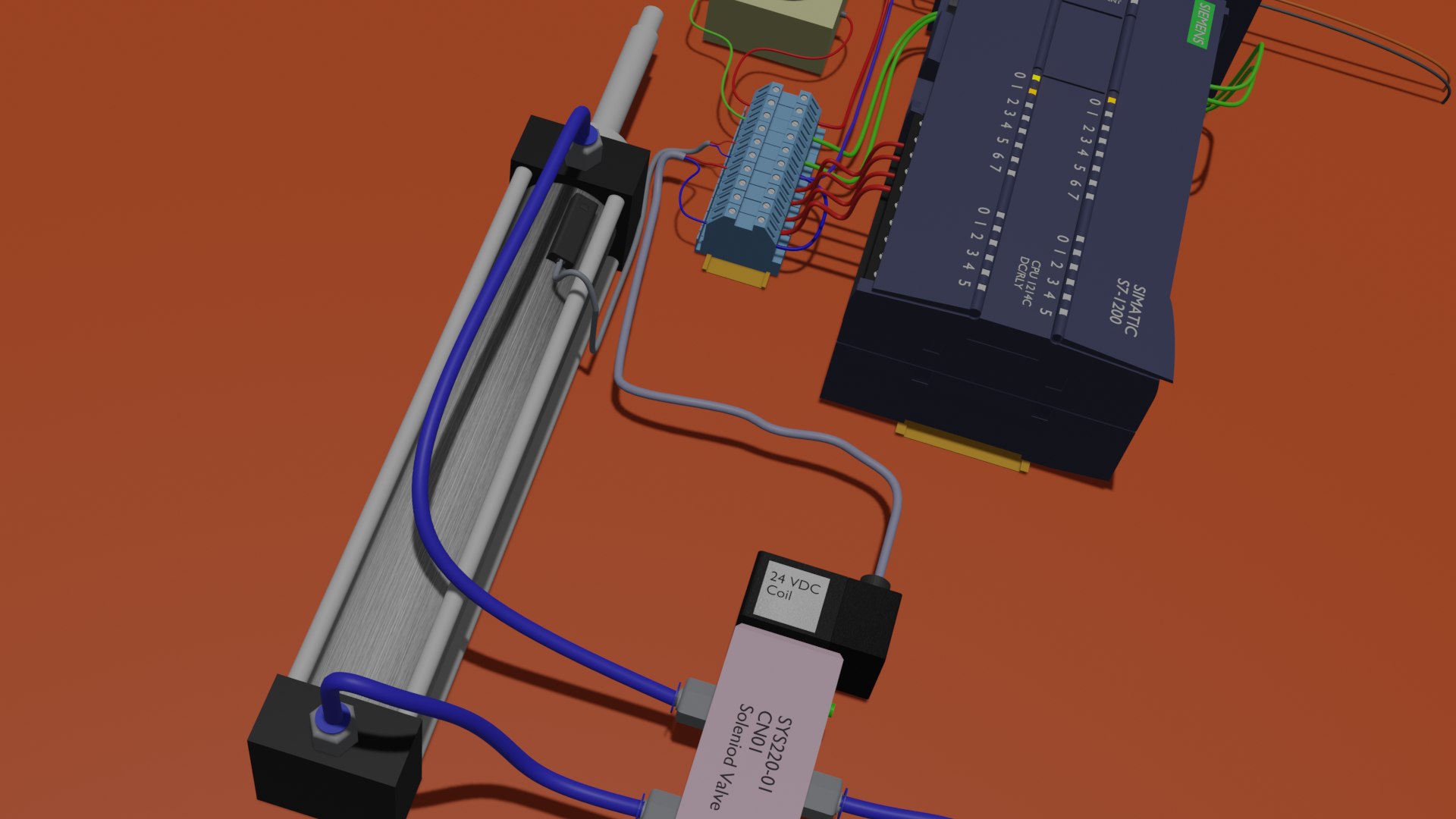 PLC And Pneumatic Cylinder Animation Blender Animation 3D - TurboSquid ...
