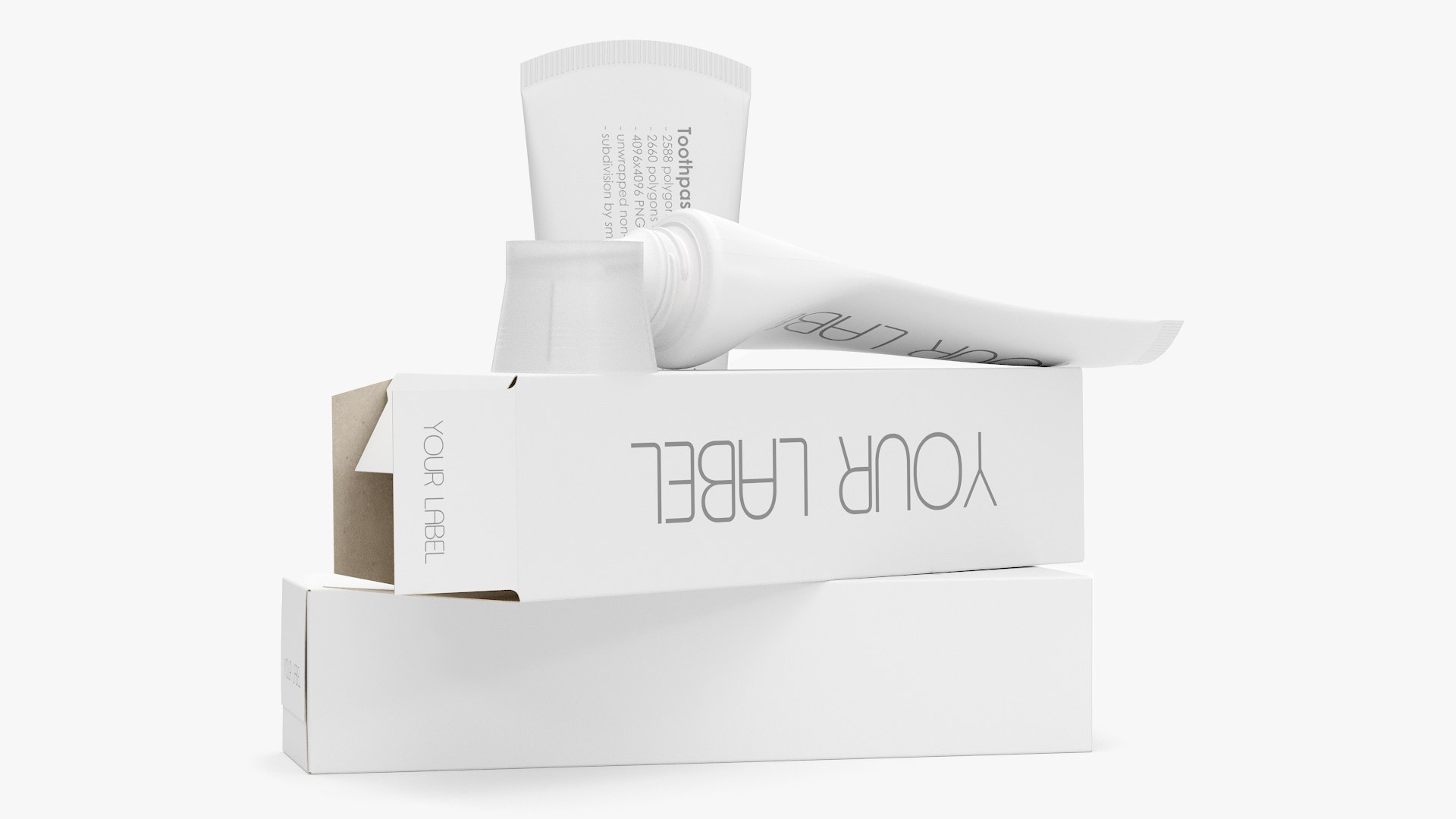 Toothpaste Packaging 01 3D Model - TurboSquid 1832555