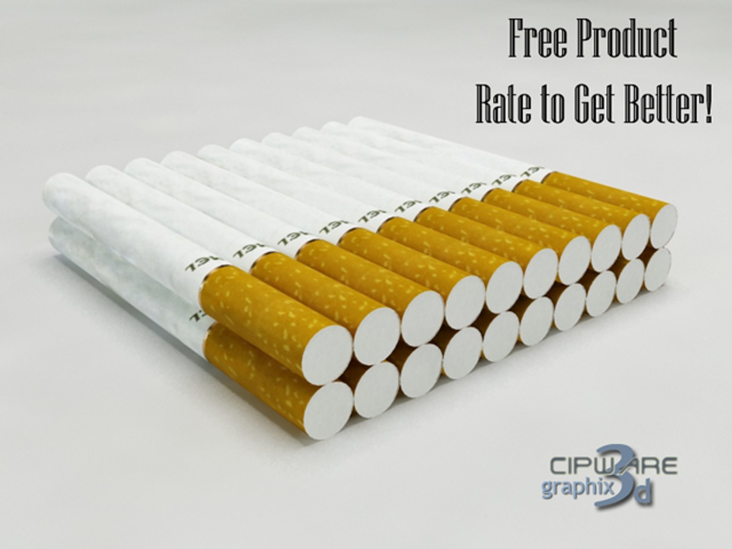 Free Cigarette Cigar 3d Model