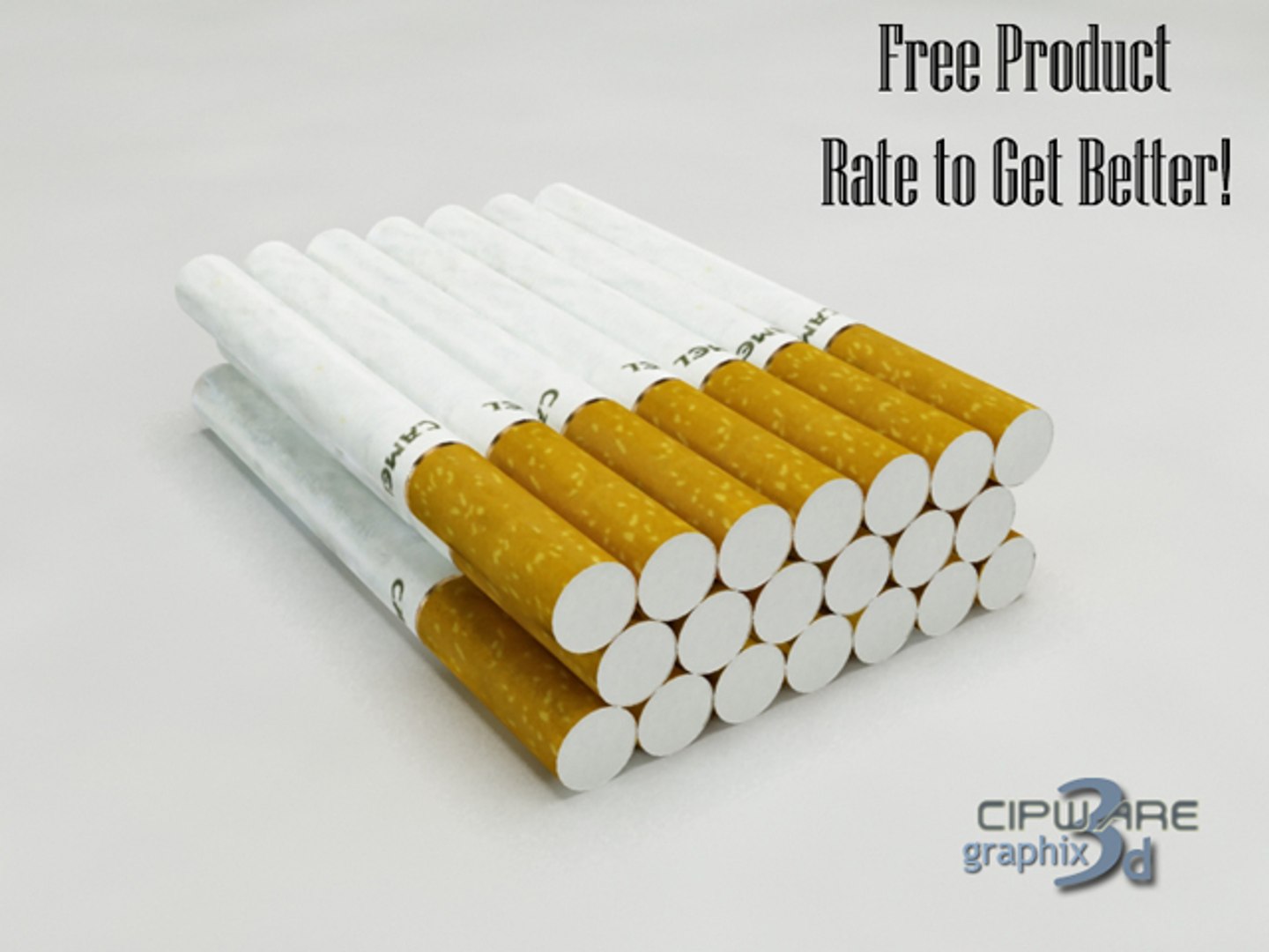 Free Cigarette Cigar 3d Model