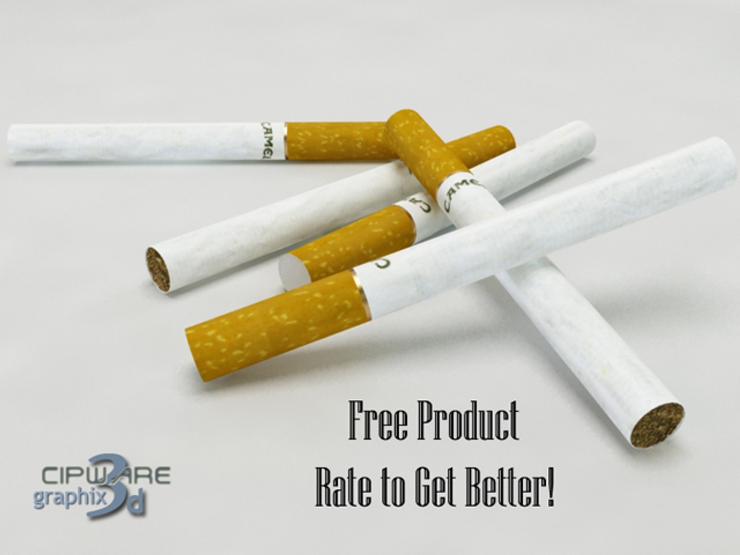 Free Cigarette Cigar 3d Model