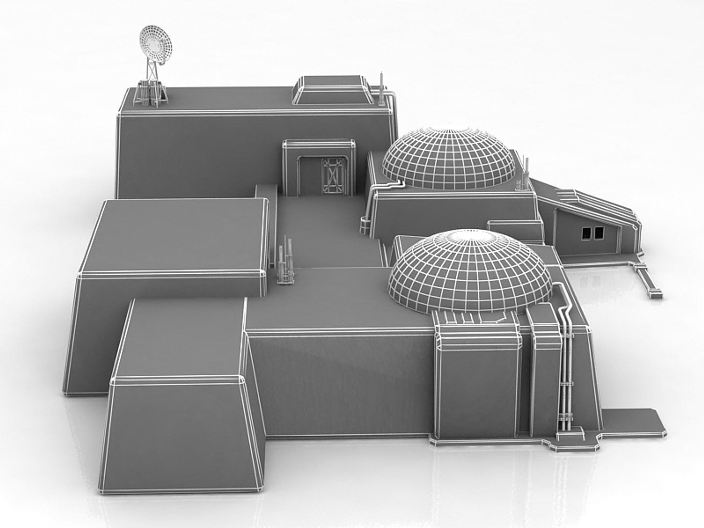 Star Wars Architecture Sci-fi Building 3D Model - TurboSquid 1643061