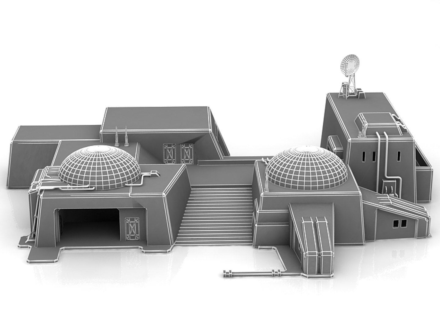 Star Wars Architecture Sci-fi Building 3D Model - TurboSquid 1643061
