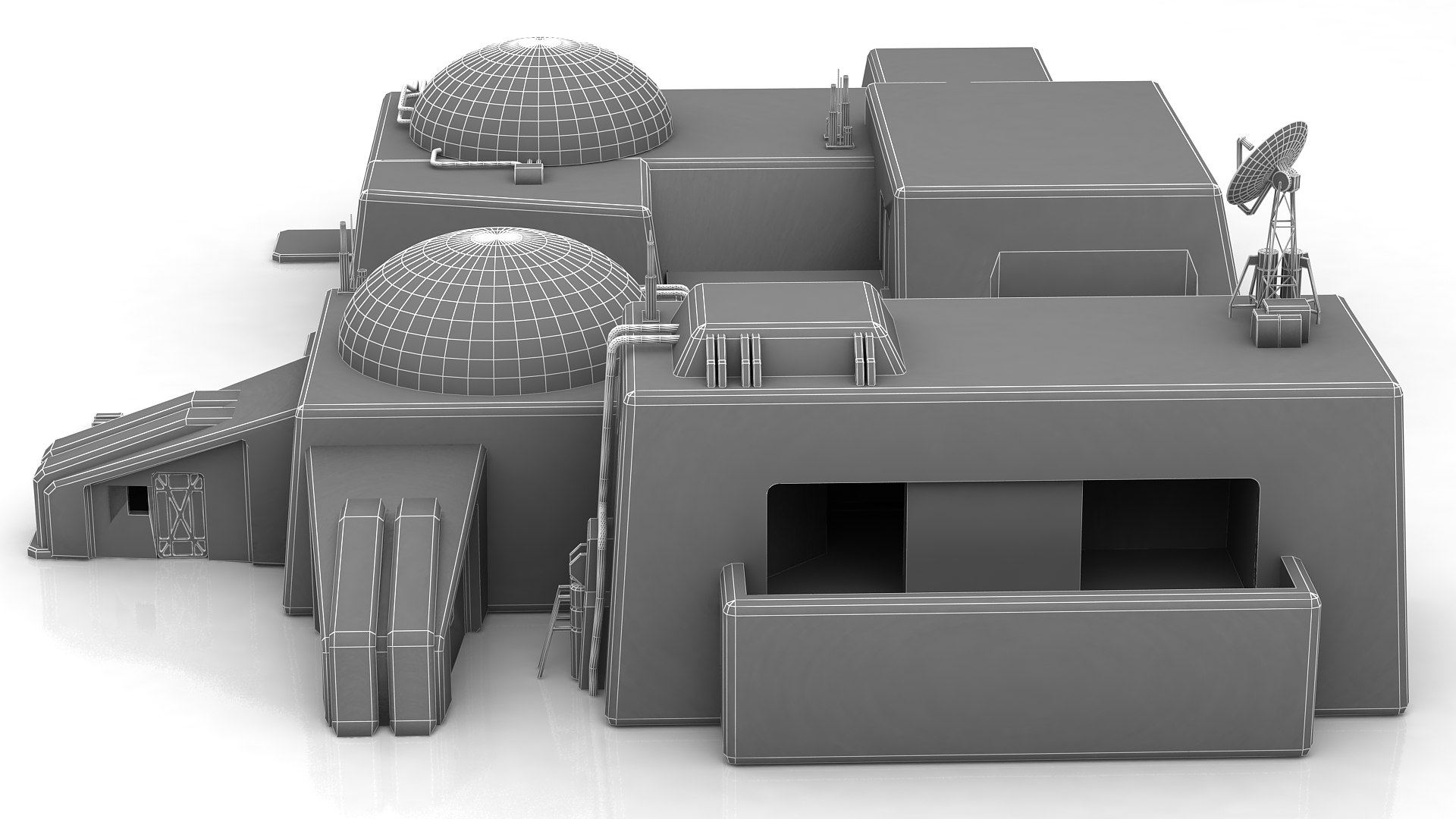 Star Wars Architecture Sci-fi Building 3D Model - TurboSquid 1643061