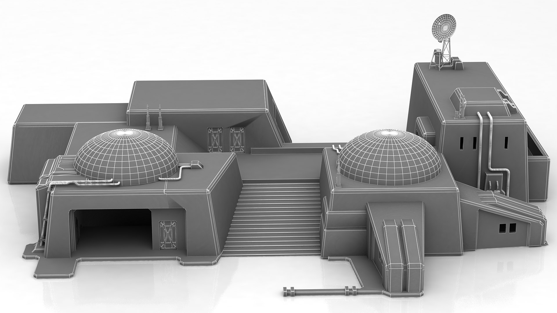 Star Wars Architecture Sci-fi Building 3D Model - TurboSquid 1643061