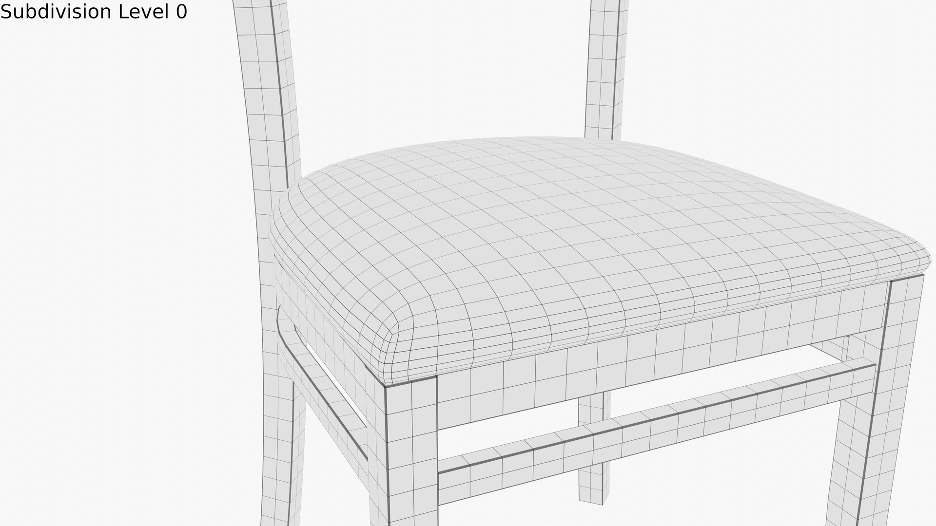 3D Wooden Side Chair Model - TurboSquid 2074960