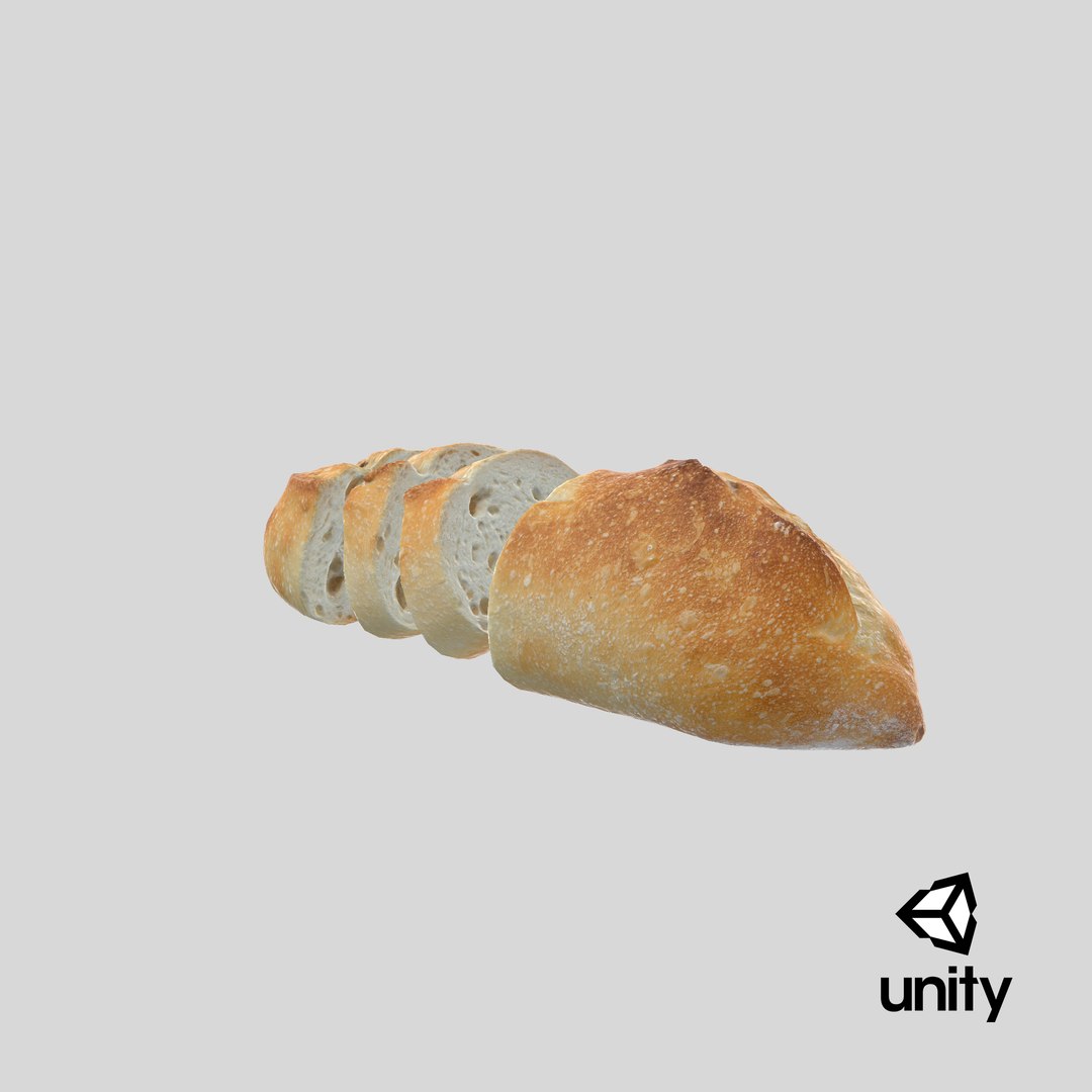 3D Sliced Batard Bread - TurboSquid 1834865