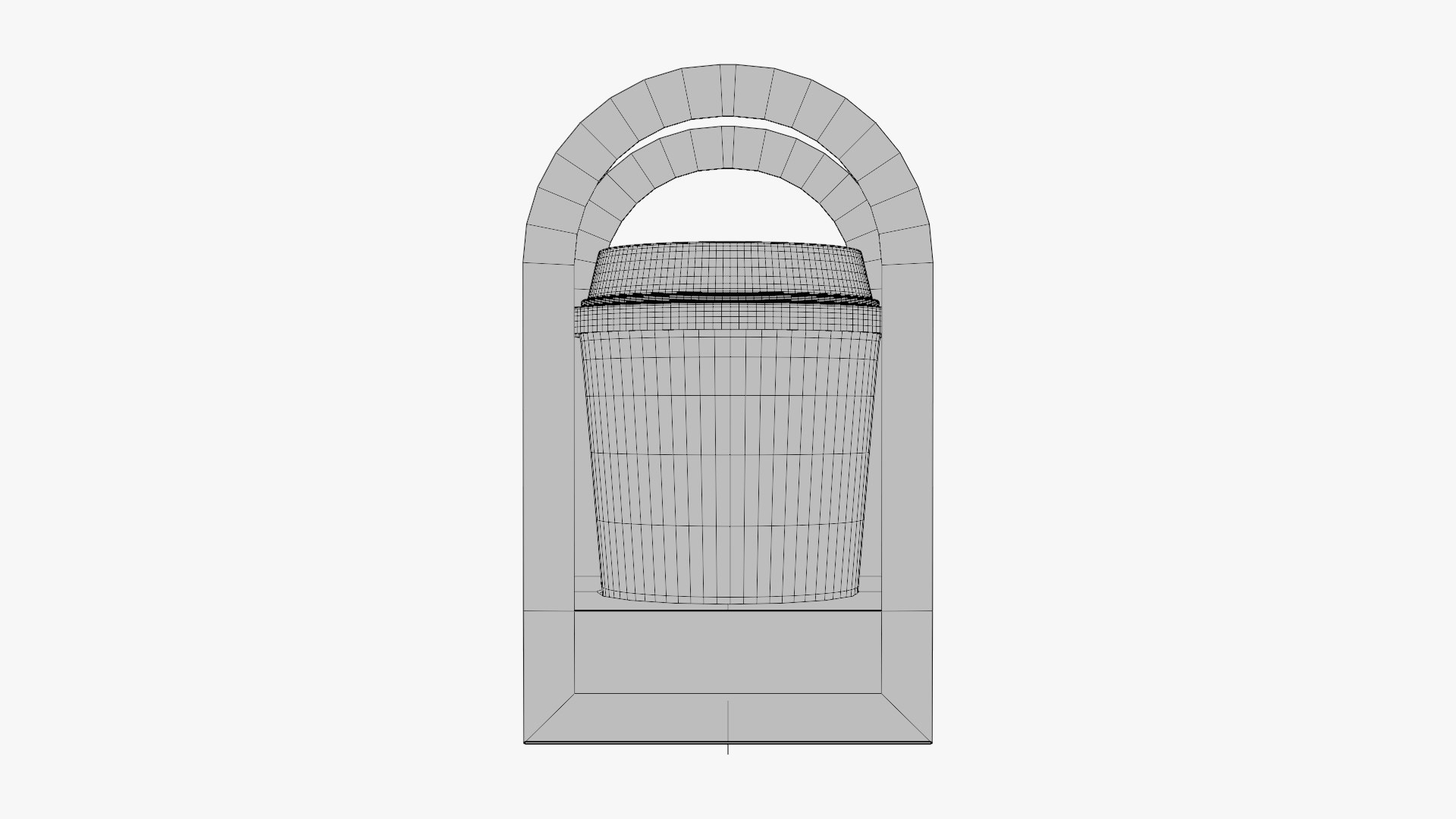 Basic Coffee Cup Holder - Geometry Only No Textures No Materials 3D ...