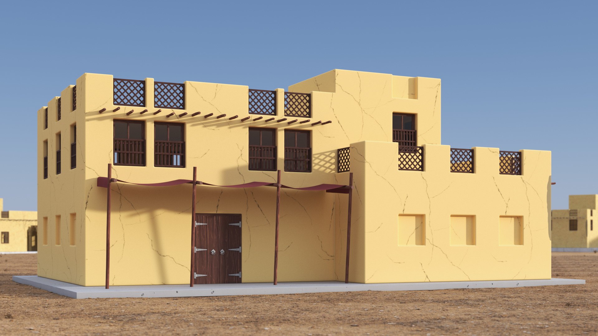 Cartoon Arab House 3D - TurboSquid 2277612