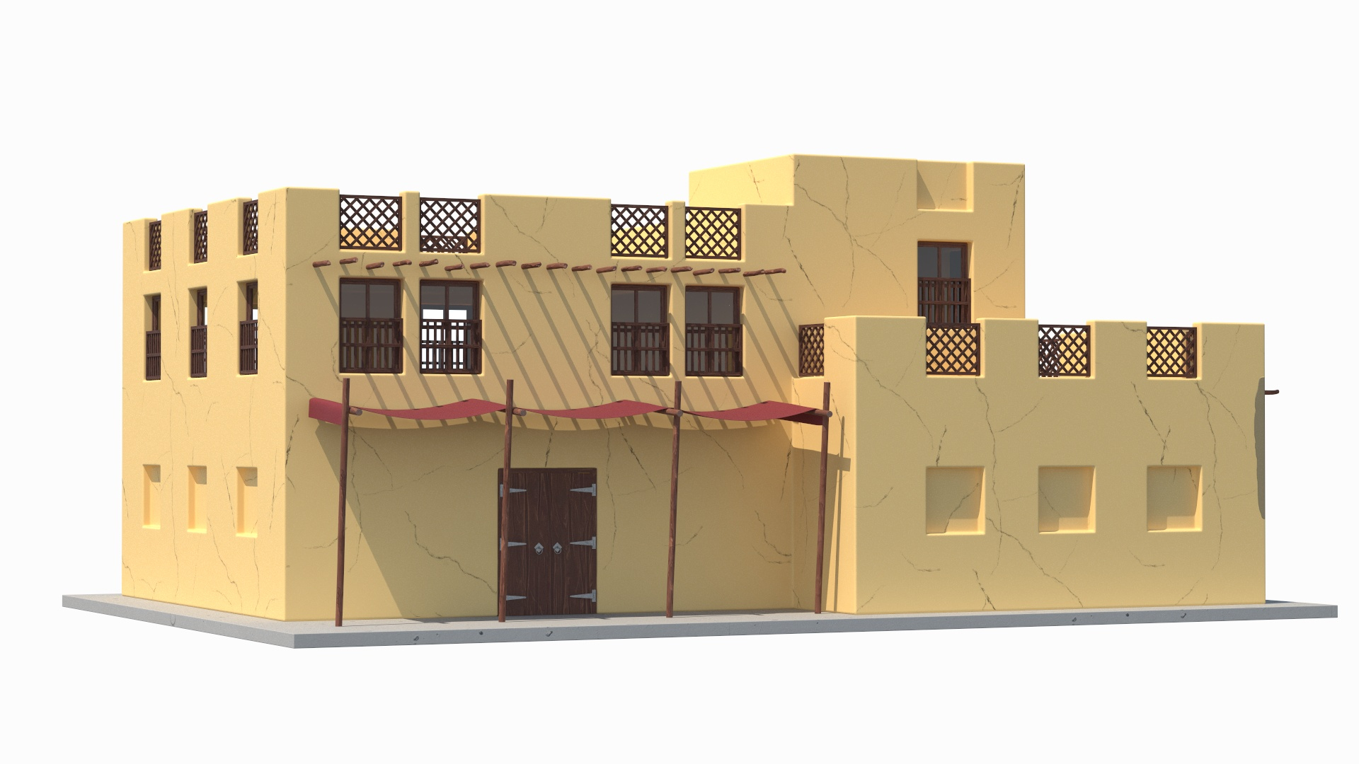 Cartoon Arab House 3D - TurboSquid 2277612